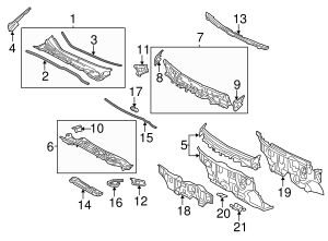 2011-2020 Toyota Sienna Bracket 55774-08010 | Toyota Parts Center