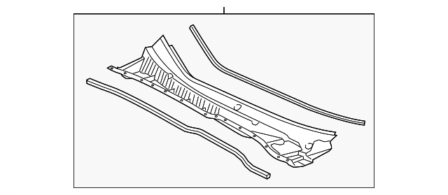 2011-2020 Toyota Sienna Cowl Grille 55708-08040 | OEM Parts Online