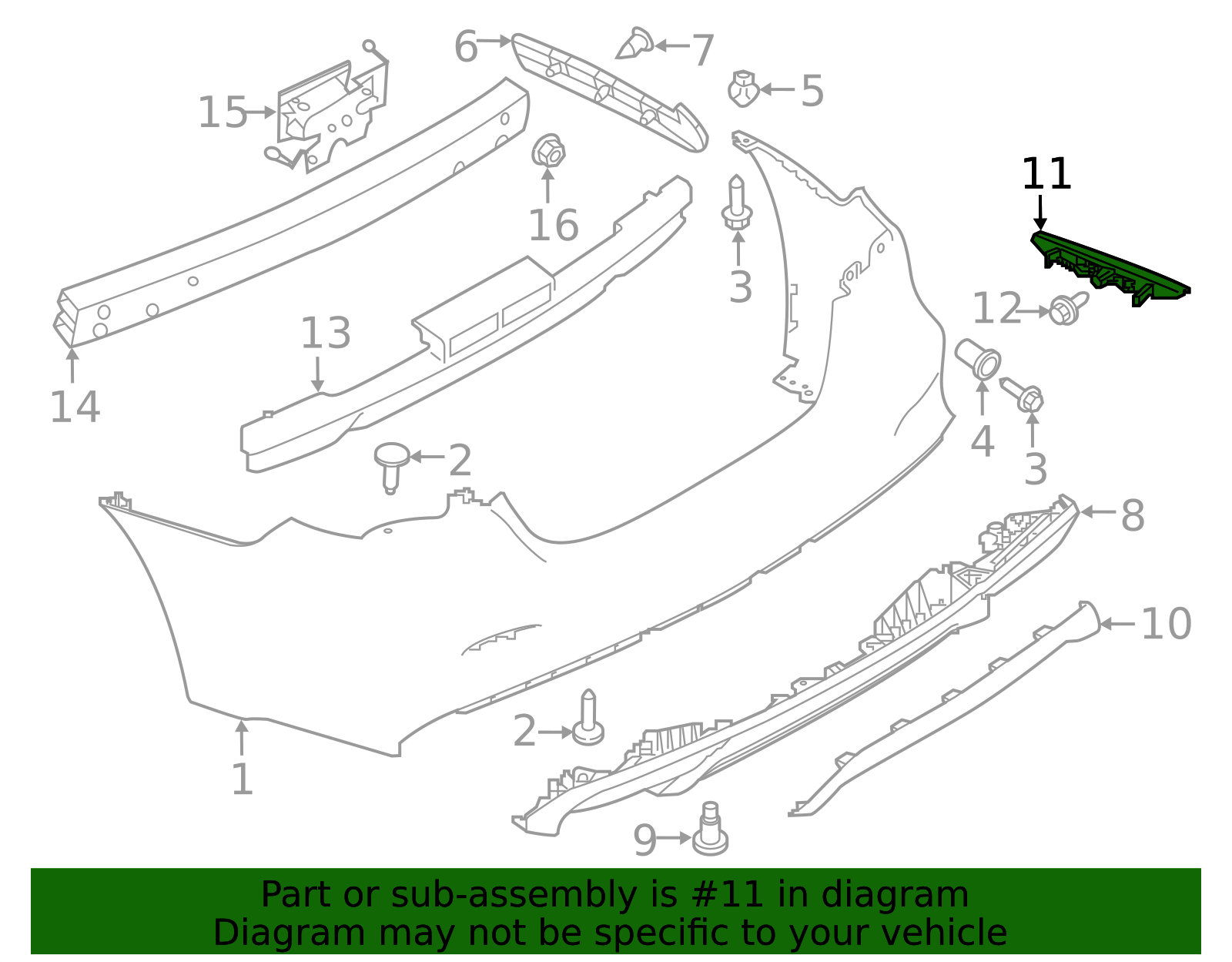 2008-2024 Nissan Rear Reflector (rh) (fe0 Ze0 A36 T32 J11 T32 N18 Rz34 ...
