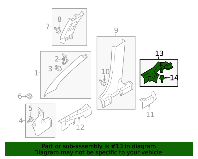 2018-2024 Mitsubishi Eclipse Cross Rear Sill Plate 7656A306XA ...