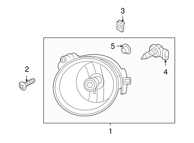 2009-2012 Porsche Cayman Fog Lamp Assembly 987-631-094-01 | OEM Parts ...