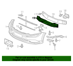 71170-TR3-A00 - Absorber, Front Bumper - 2012 Honda Civic | Conicelli ...