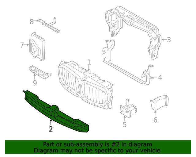 51745a29c48 - 2019-2023 BMW X5 Air Duct (51-74-5-A29-C48) | BMW of ...