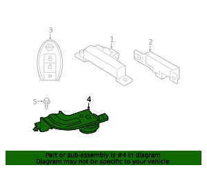 25640-4CE7E - Buzzer Switch 2016-2019 Nissan | Nissan Parts ...