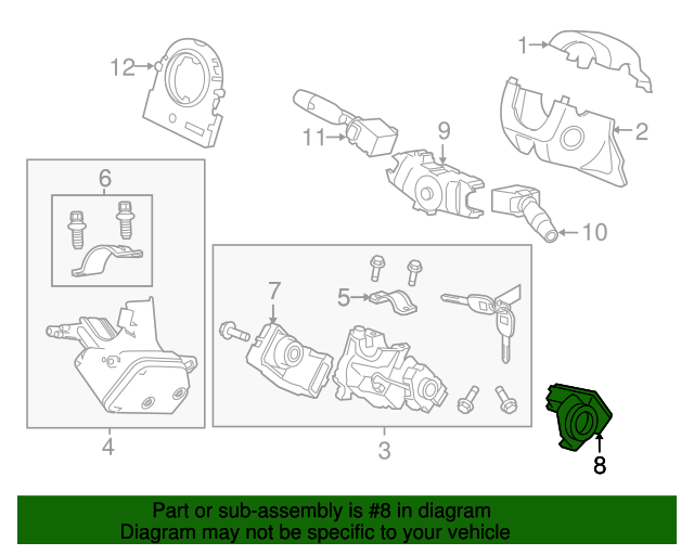 2013-2015 Honda Crosstour Immobilizer & Keyless Unit 39730-TY4-A01 ...