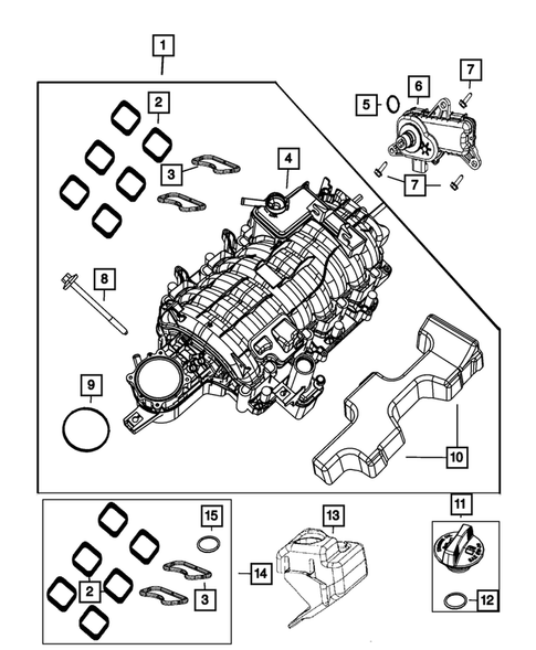 Manifolds and Vacuum Fittings for 2020 Ram 1500 | Mopar eStore