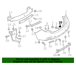 1992-2021 Mazda Bumper Cover Nut B455-56-135 | Mazda-Parts