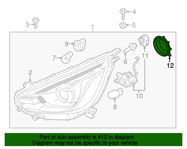 8301C699 - Access Cover - 2014-2020 Mitsubishi Mirage | Lasco Auto Parts