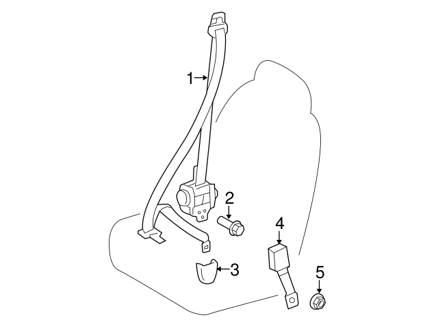 2007-2018 Toyota Belt & Retractor Cap 73233-52010-C0 | Toyota Parts Center