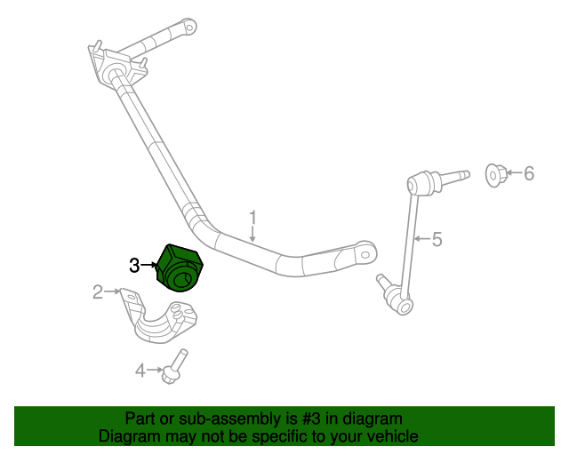 2014-2021 Mopar Stabilizer Bar Bushing 68219854AA | TascaParts.com
