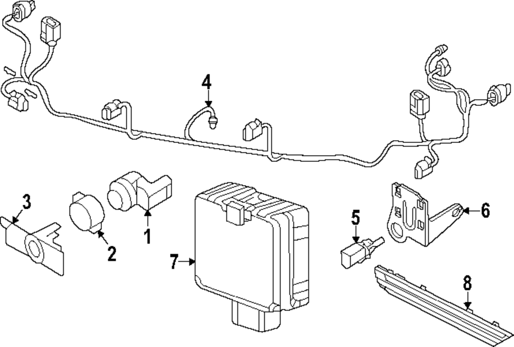 2024-2025 Volkswagen Light Bar 3CN-941-653-B | VW Direct Auto Parts