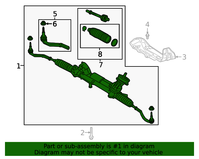 Steering Gear, 36011753 | TascaParts.com