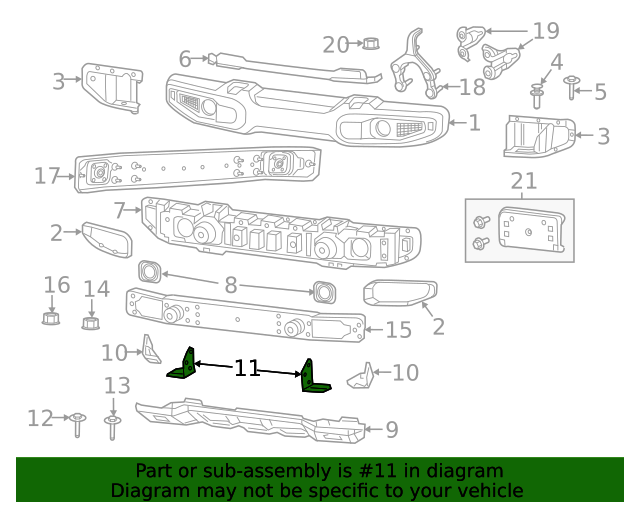 68353837AB - Skid Plate Bracket Left - 2020 2021 Jeep Gladiator | Mopar ...