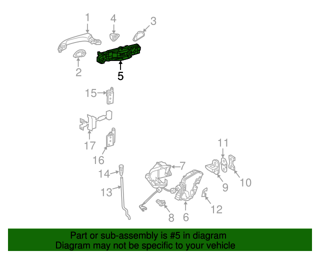 203-760-04-34 - Handle Base 2003-2011 Mercedes-Benz | Mercedes-Benz USA ...