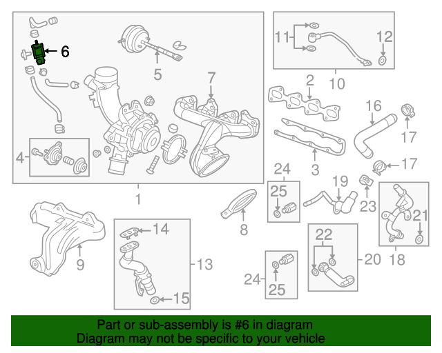 Turbocharger Wastegate Regulator Solenoid Valve - GM (55587751 ...