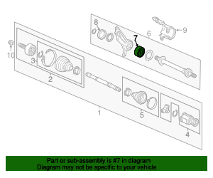 Genuine OEM Acura - Bearing Part# 91057-SJC-A01 | Acura Parts For Less