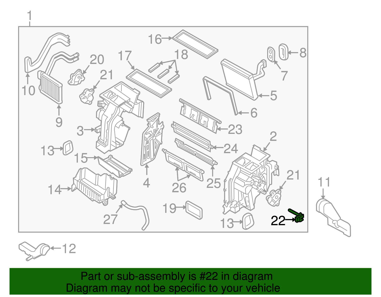 97614-3S100 - A/C Evaporator Temperature Sensor 2011-2016 Kia | Kia ...