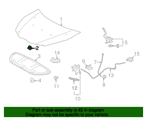 55738-52060 - Hood Stopper 2008-2018 Toyota | Ourisman Toyota Parts