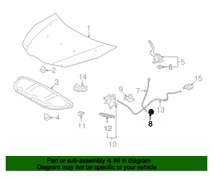 Toyota Support Rod Clip Part# 5345452020 | Toyota Of Colorado Springs Parts