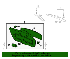22819346 GM Lower Gate Trim | GM Parts Store