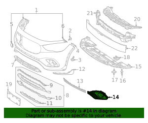 247-885-14-04 - Side Cover 2021-2023 Mercedes-Benz GLA 250 | Mercedes ...