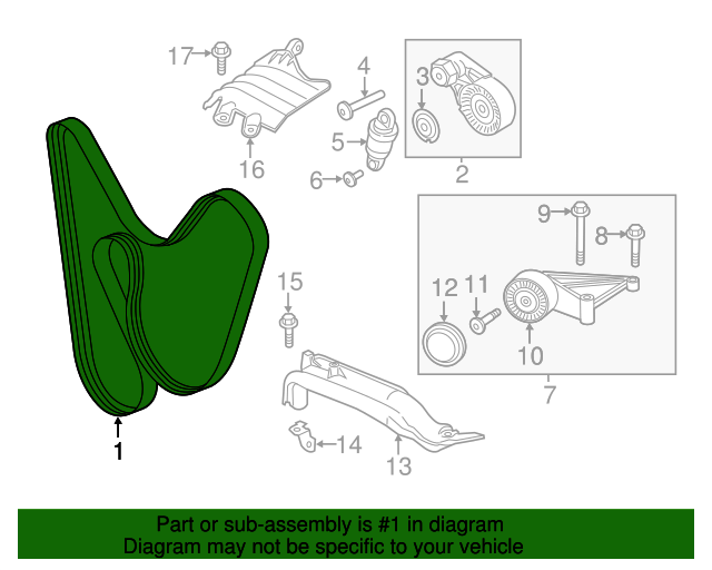 2012-2023 Porsche Serpentine Belt 0PB-903-137-A | Sunset Porsche Parts