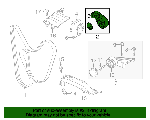 2012-2020 Porsche Tension Pulley 0PB-903-308 | Sunset Porsche Parts