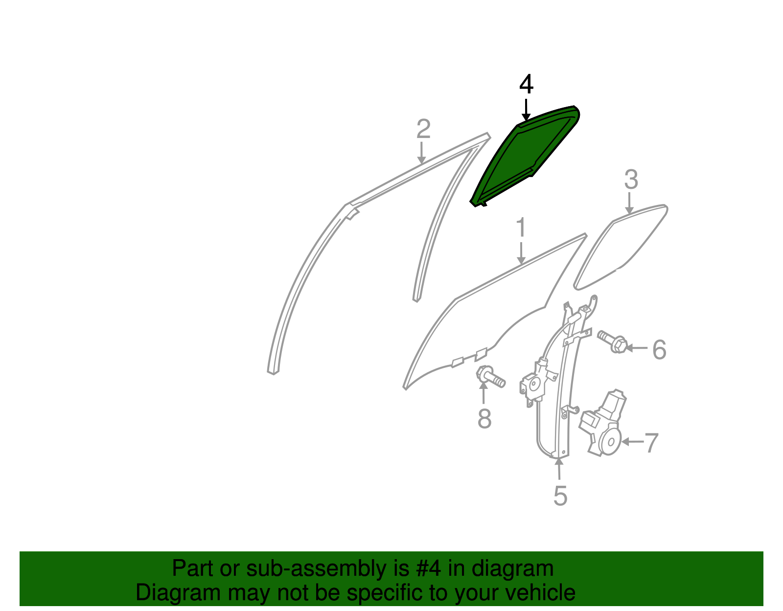 2007-2015 Infiniti Glass Weather-Strip 82272-1NF0A | OEM Parts Online