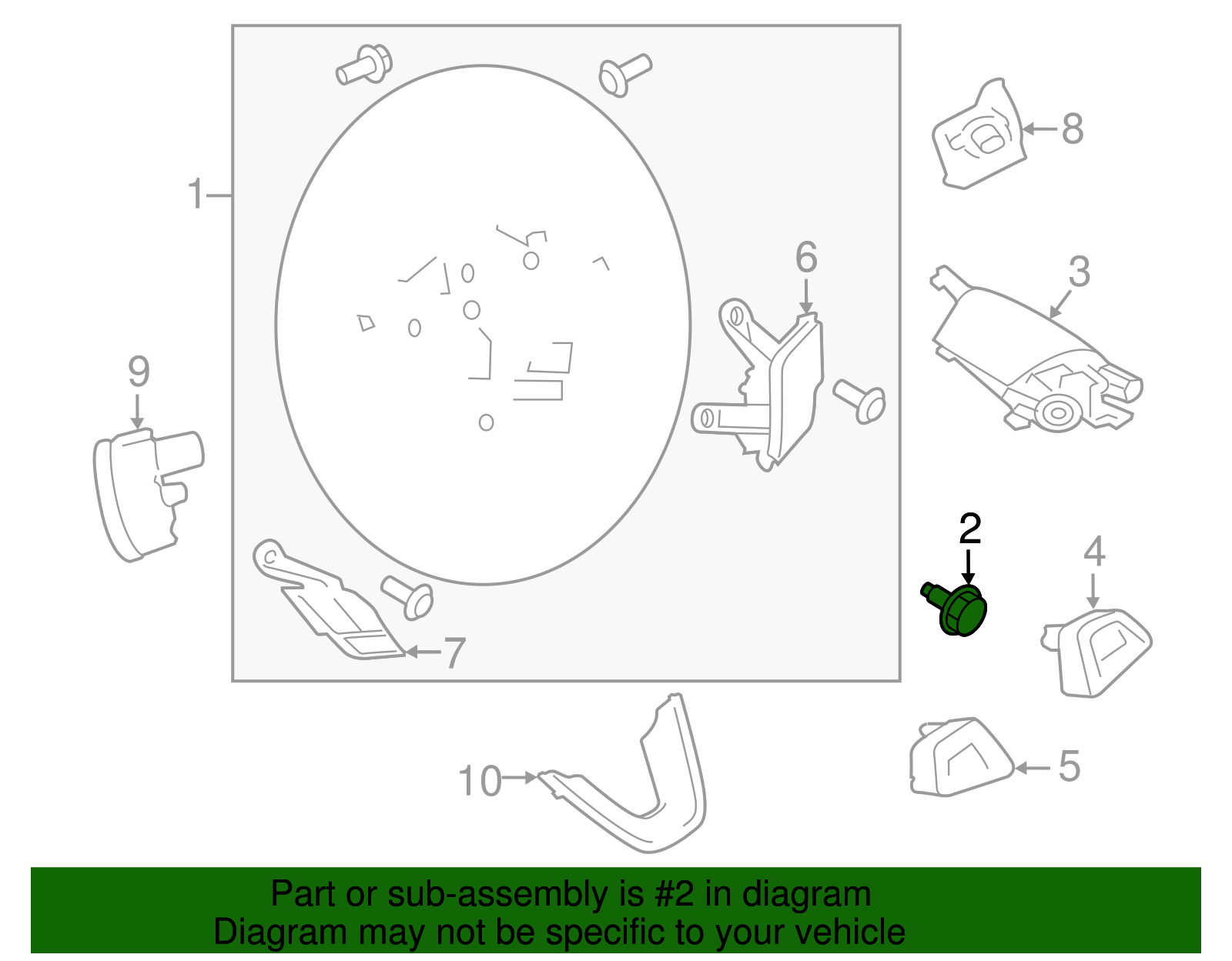 W705985-S424 - Steering Wheel Bolt 2010-2022 Ford | Big 3 Auto Parts