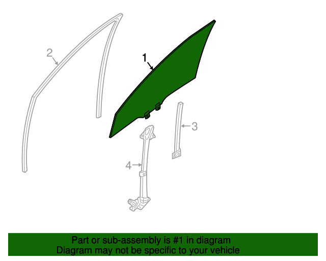 2016-2022 Honda HR-V Door Glass 73300-T7W-A00 | OEM Parts Online
