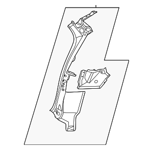 2021 Nissan Rogue Rear Pillar G7610-6RRMA | TascaParts.com