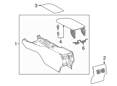 Center Console for 2018 Toyota Camry | Toyota Parts Center