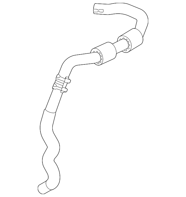 2020-2024 GM Radiator Surge Tank Outlet Hose 42755860 GM ...