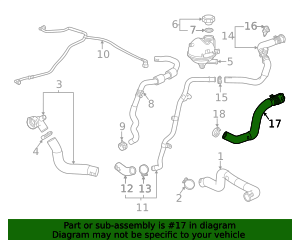 2020-2024 GM Heater Inlet Hose 42747420 GM | GMPartsDirect.com