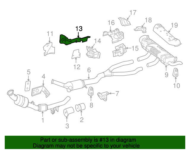 166-682-18-00 - Heat Shield 2015-2019 Mercedes-Benz | AutoNationParts.com