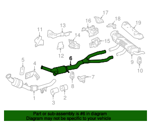 166-490-82-00-64 - Muffler System Mercedes-Benz USA Parts
