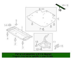 4G0-863-325-A - Radiator Support Air Duct 2012-2018 Audi ...