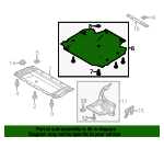 2012-2018 Audi Rear Deflector 4G0-863-822-J | Audi Parts