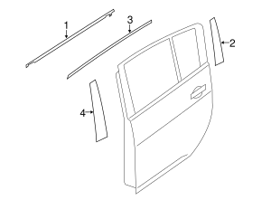 2018-2020 Nissan Leaf Applique - Passenger Side (RH) 822D2-5SK1A ...