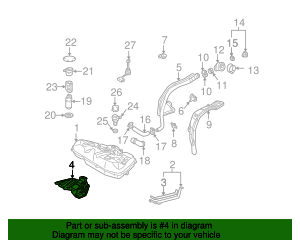 2003-2004 Toyota Fuel Tank Shield 77641-02030 | OEM Parts Online