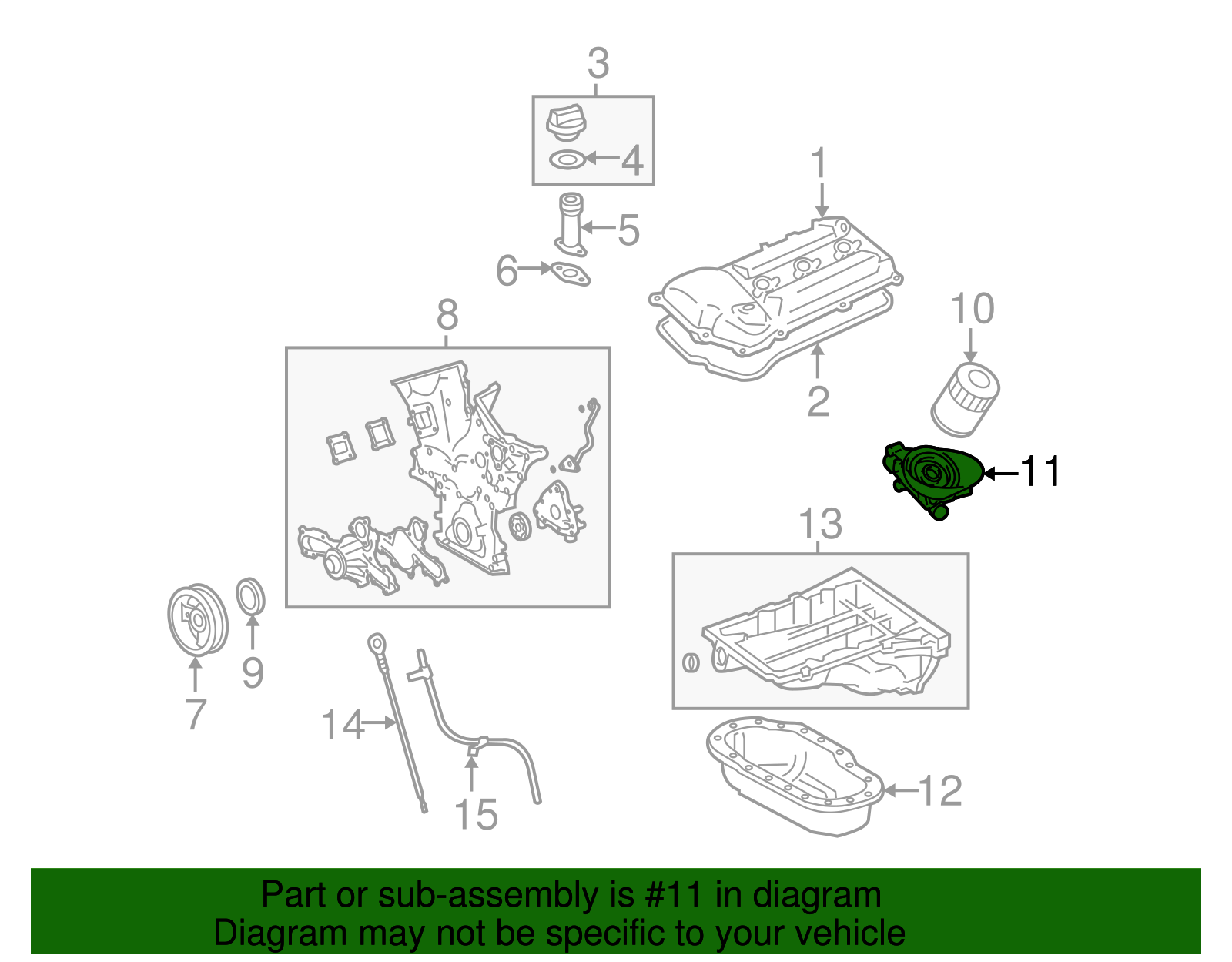 2005-2015 Toyota Oil Filter Housing 15670-31010 | Retail Performance ...