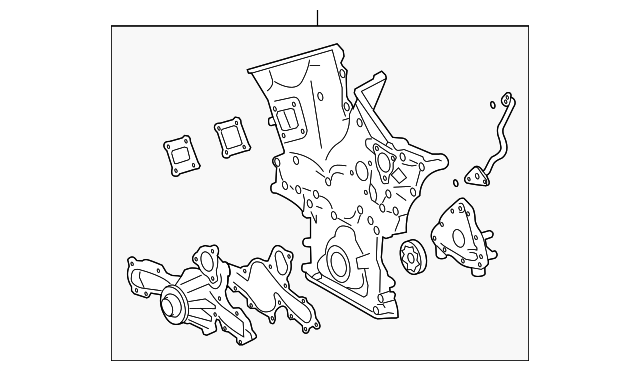 Genuine Toyota Engine Timing Cover part# 11310-31014 for 2003-2015 ...