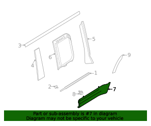 2020-2023 Land Rover Door Molding LR176026 | OEM Euro Parts