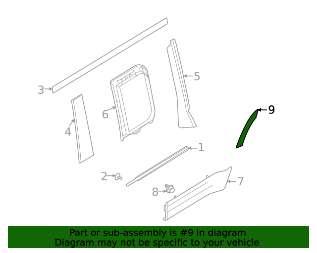 LR178931 - Edge Molding 2020-2023 Land Rover | Land Rover Richfield Parts