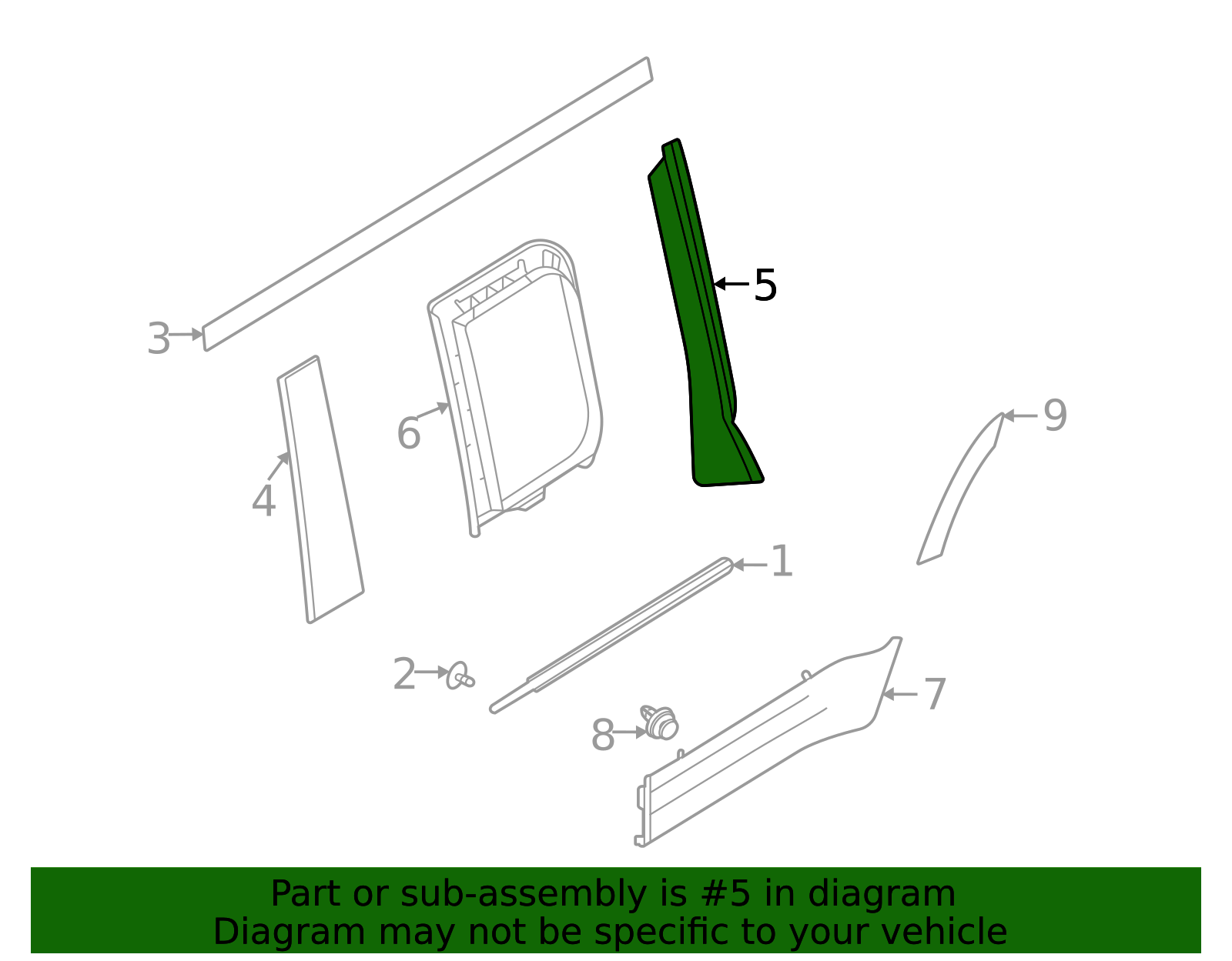 Genuine OEM Applique Part# 524123539 Fits Jaguar Land Rover Cary
