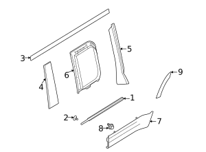 LR178931 - Edge Molding 2020-2023 Land Rover | Land Rover Richfield Parts