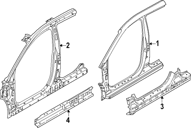 65180-AT000 - Inner Rocker 2023-2024 Kia Niro | Kia.Parts Store