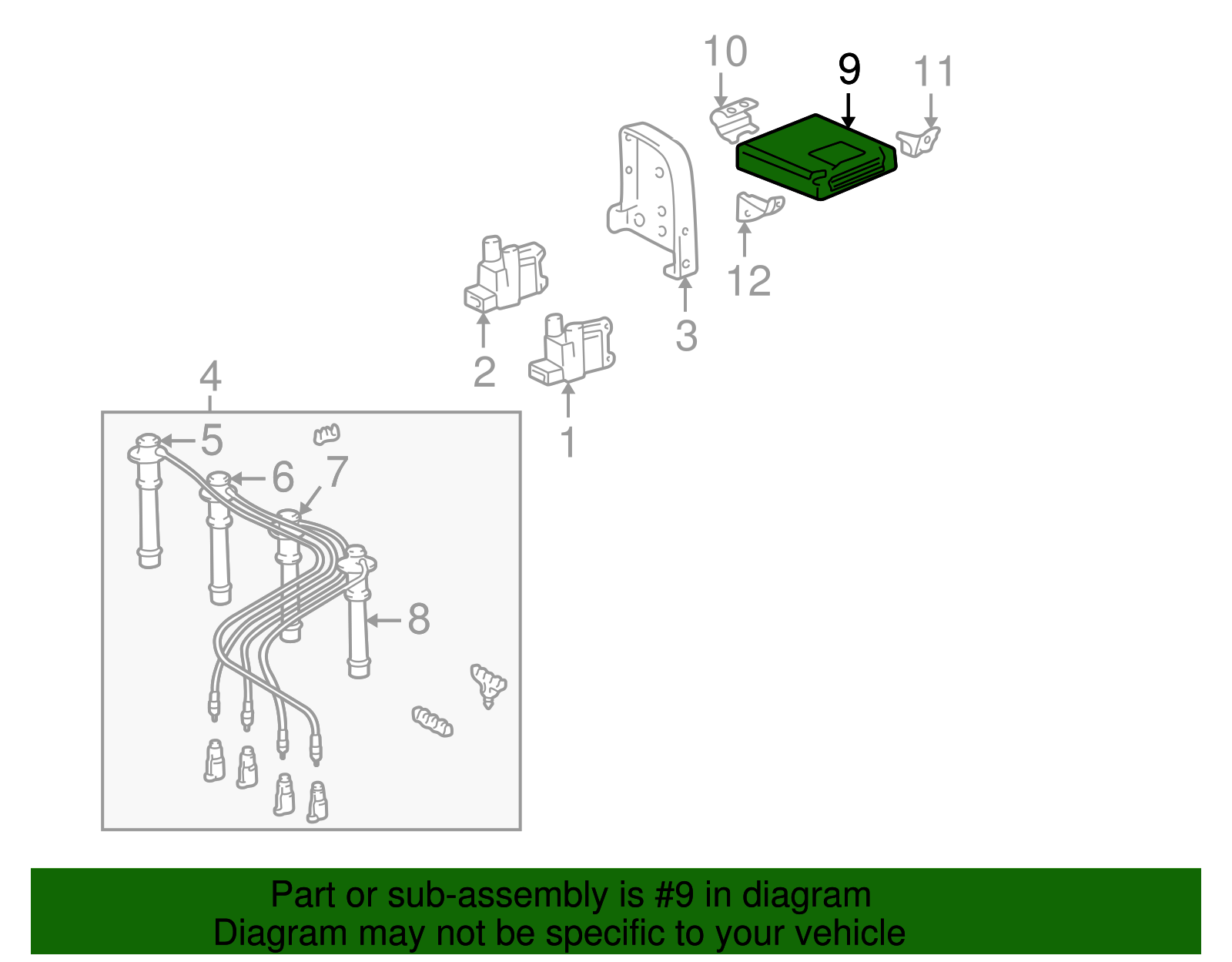1997 Toyota 4Runner Engine Control Module (ECM) 89661-3D280 | Toyota ...