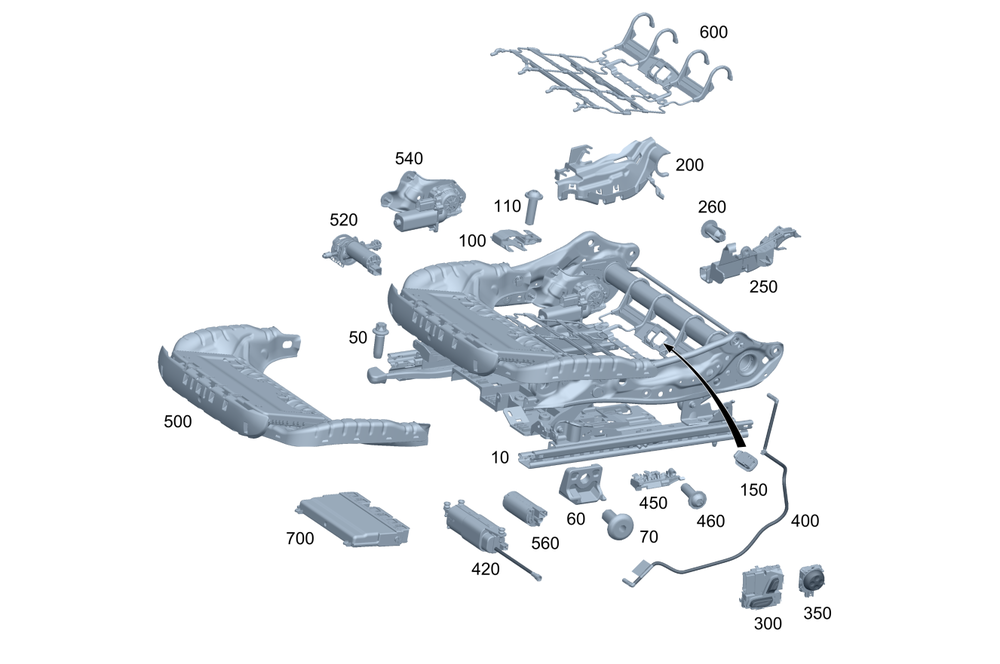 2023-2025 Mercedes-Benz Seat Height Adjustment 000-910-39-11 | Mercedes-Benz Parts