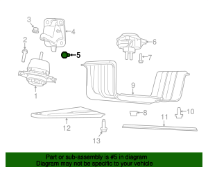 2004-2021 Fiat Mount Bracket Bolt 6102019 | TascaParts.com